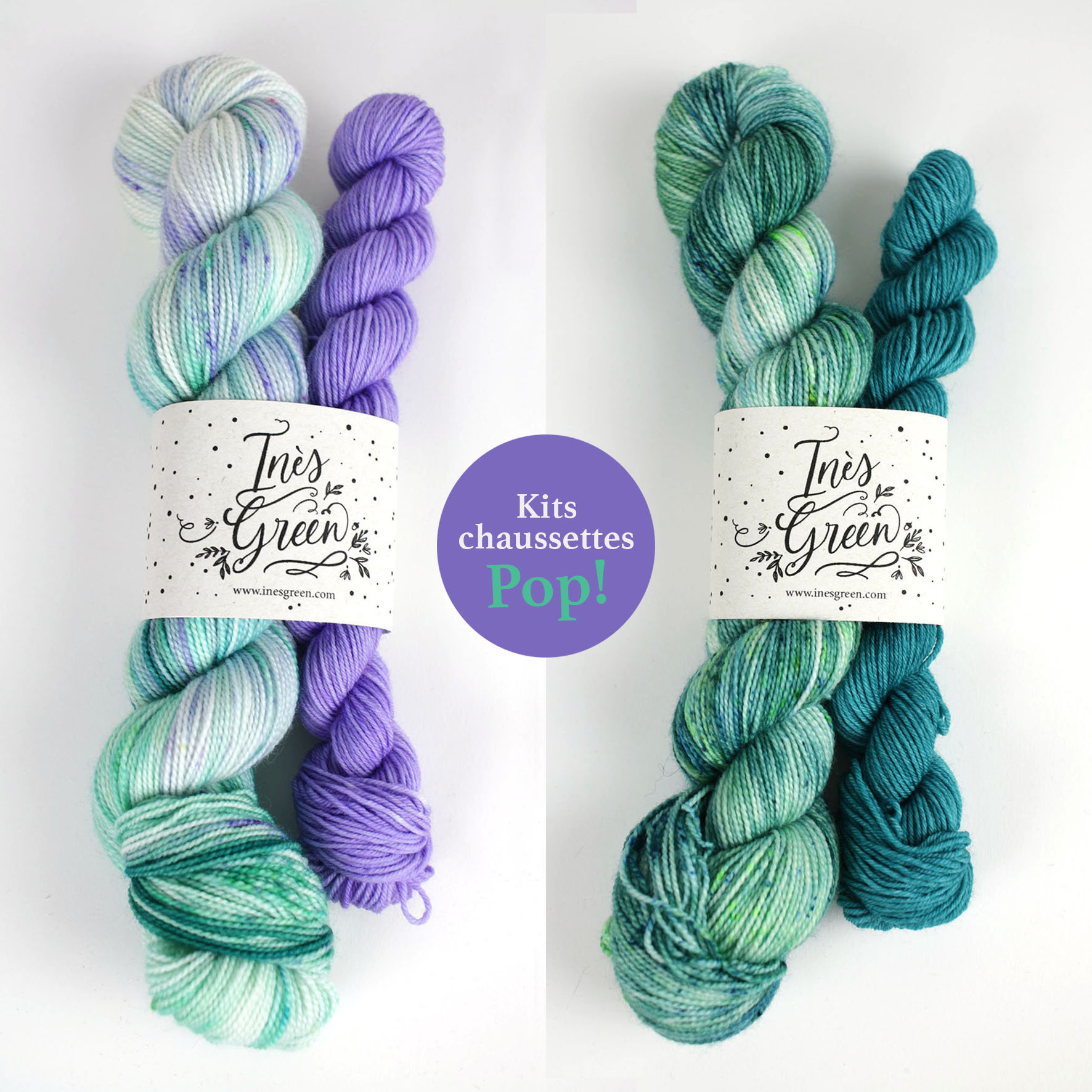 Inès Green - Laines naturelles teintes à la main pour vos créations uniques