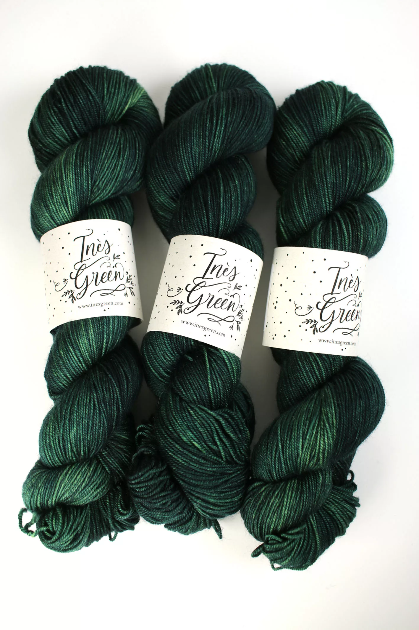 Winterwood - Vert profond et inense teint à la main | Laine naturelle ...