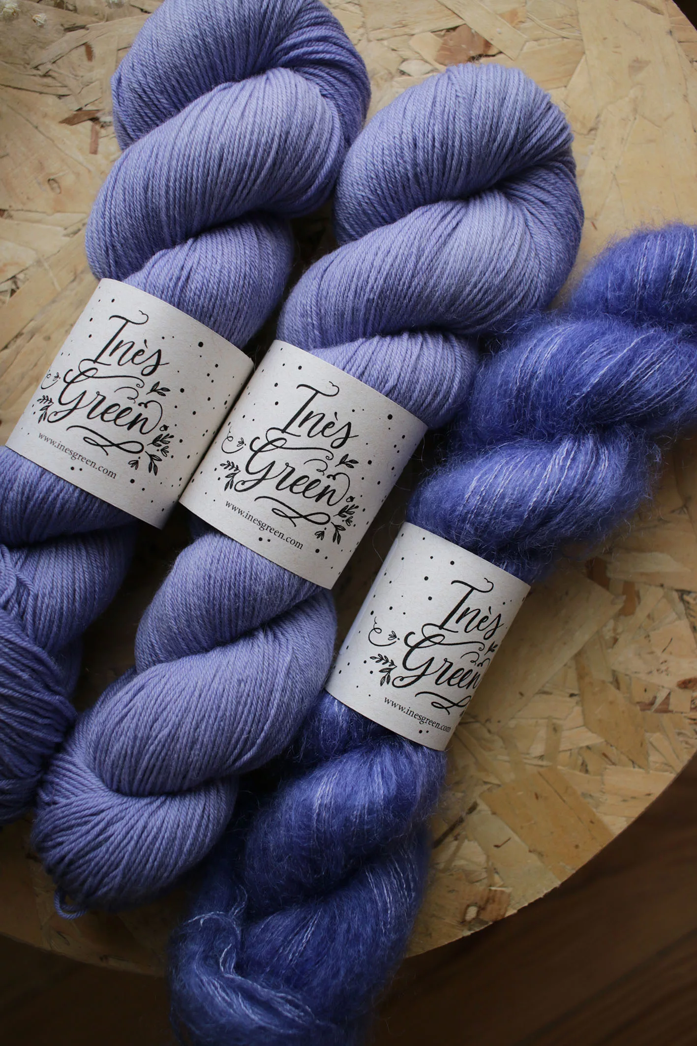 Laine "Nordic Nights" – Bleu Violet Inspiré des Pays Nordiques | Ines Green